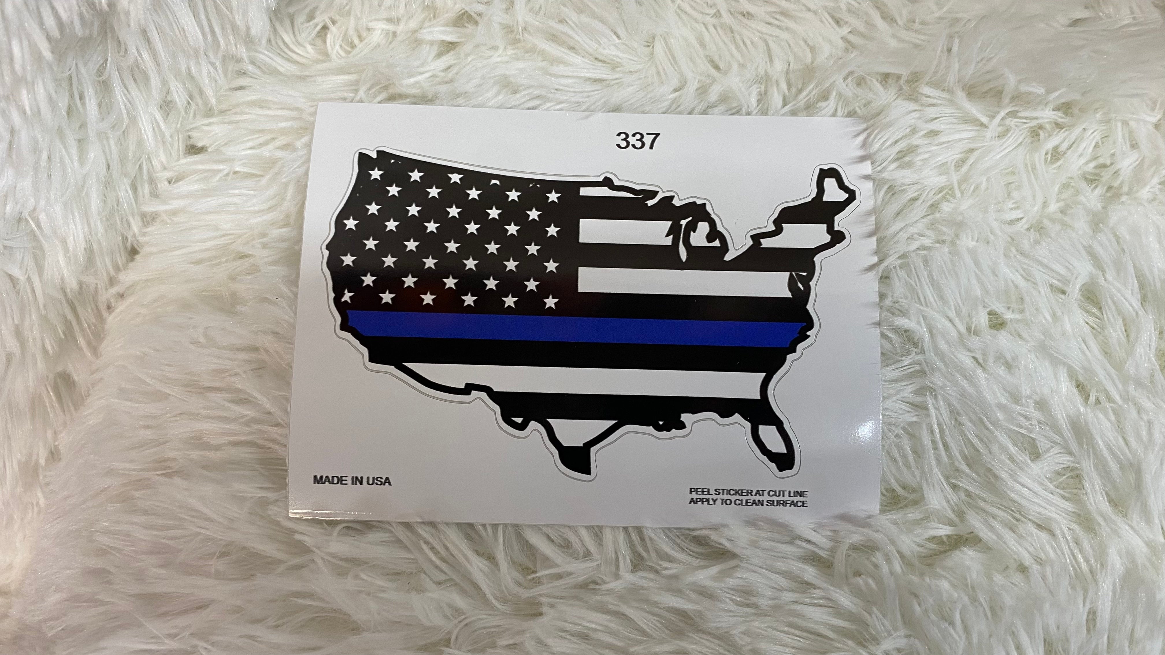 BACK THE BLUE AMERICAN FLAG DYE CUT BUMPER/ WINDOW STICKER – Crazy Kat ...